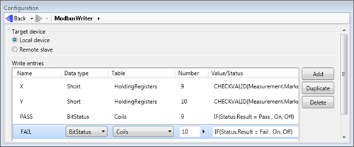 Modbus Example