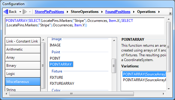 Using Point Arrays