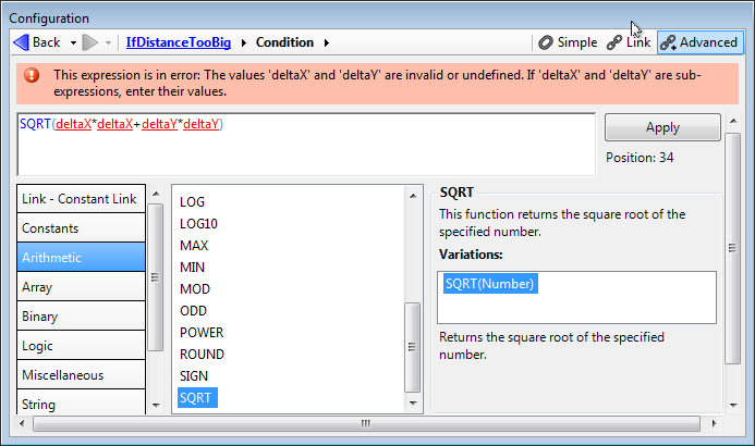Building complex expressions