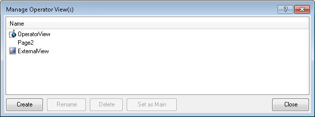 Types of operator views